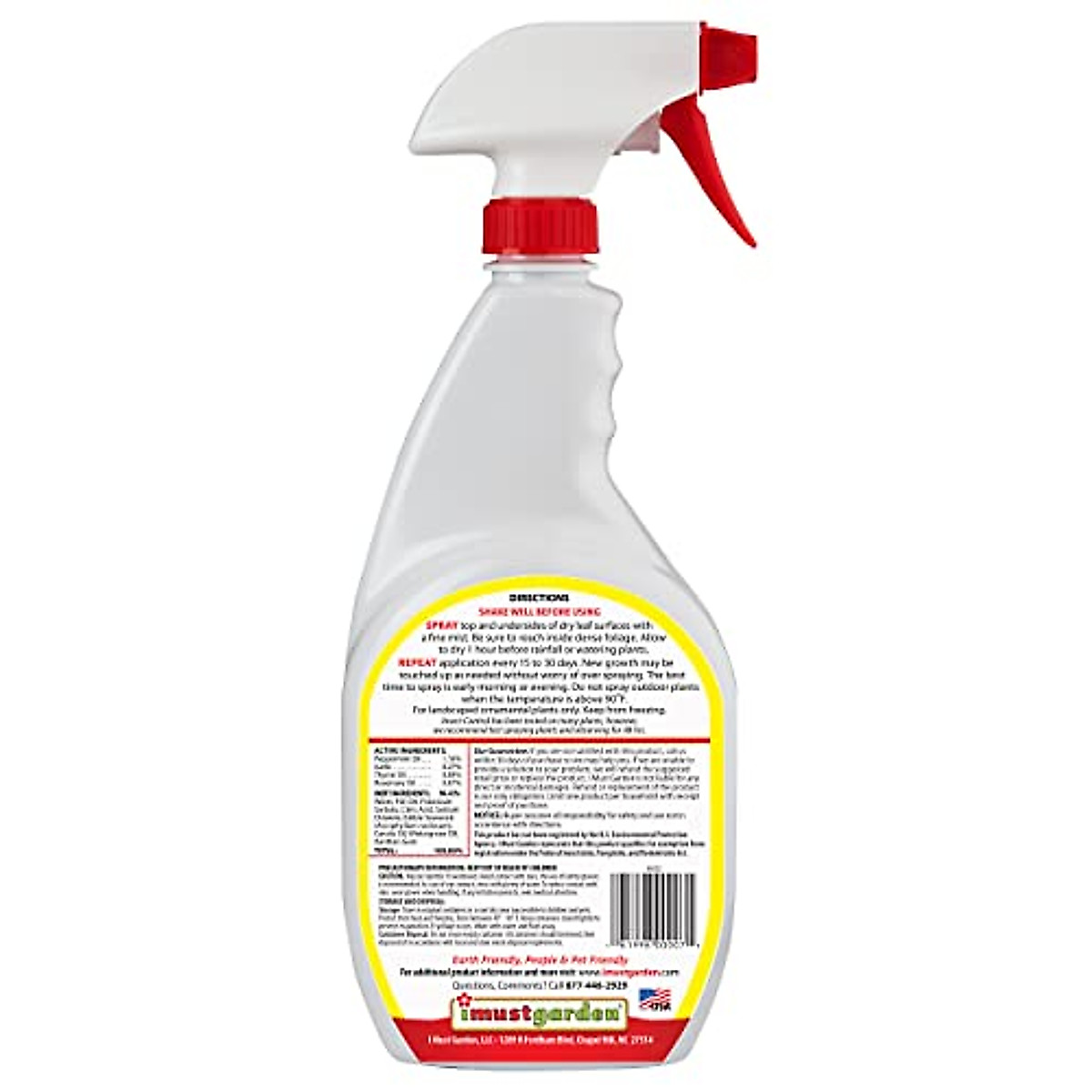 I Must Garden Insect Control: Kills & Repels Aphids, Whiteflies, Mites, Gnats, and More - 32oz Spray