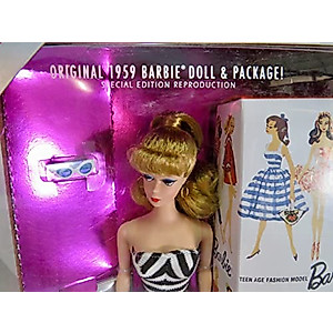 Original 1959 Blonde Barbie Doll 35th Anniversary Special Edition REPRODUCTION