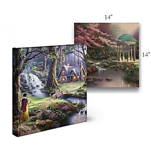 Thomas Kinkade Studios Disney Tangled (Tangled Up In Love, 14" x 14")