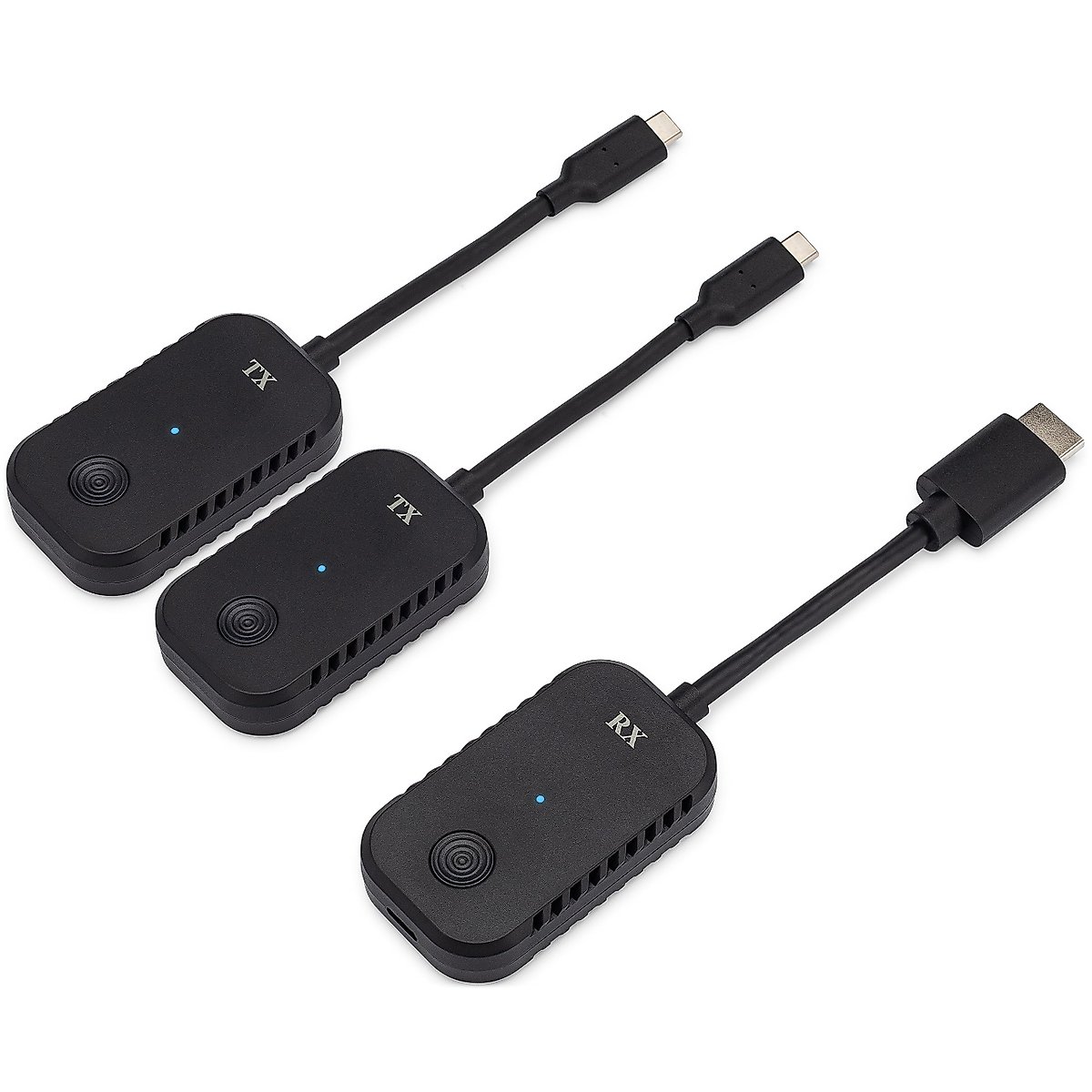 ClearClick Present+Share (USB-C Edition) - Wireless Presentation & Video Broadcasting System for Laptops & Smartphones (2 USB-C Transmitters, 1 HDMI Receiver)