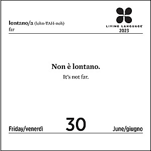 Living Language: Italian 2023 Day-to-Day Calendar: Daily Phrase & Culture