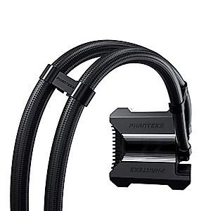 Phanteks (P-GO280MP_DBK01) Glacier One 280MP D-RGB AIO Liquid CPU Cooler, Infinity Mirror Pump Cap Design, 2X Silent 140mm MP PWM Fans, Black