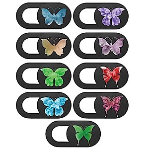 Mobestech Laptop Camera Cover Slide 9pcs Webcam Cover Web Camera Cover Laptop cam Cover Rainbow Webcam Cover Slide Slide Laptop Computer Camera