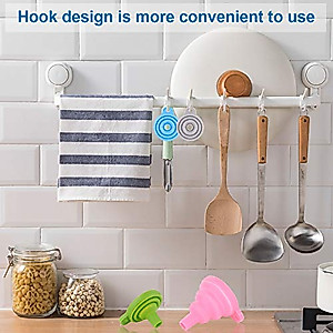 Funnels for Filling Bottles, Kitchen Funnel, Funnels for Kitchen Use, Food Grade Silicone Collapsible Funnel, Small Funnels for Filling Water Bottle Liquid Powder Transfer (4 Pack)