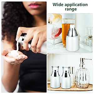 SOLUSTRE 3 Pcs as with cover set cosmetic bottle lotion travel cosmetic containers pump vacuum bottles makeup airless pump bottle travel filling easy to carry Cosmetic bottles