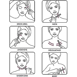 beautimate Germanium Roller Uplifting Face Massager Beauty Roller for Skin Tightening & De-Puffing, Face, Eye, Chin, Neck Massager, Anti-Aging Beauty Tool to Lift, Firm and Tighten Skin