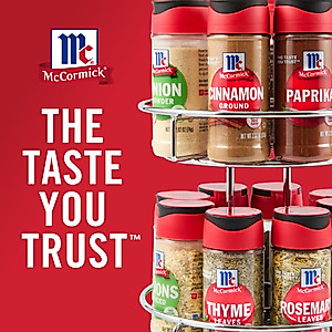 McCormick Two Tier Chrome 16 Piece Spice Rack Organizer with Spices Included, 26.09 oz