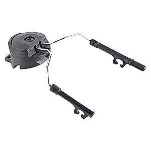Helmet Rail Adapters,1 Pair Headphone Adapter Tactical Helmet Headset Adapter Compatible with Comtac Headset 360 Degree Rotating