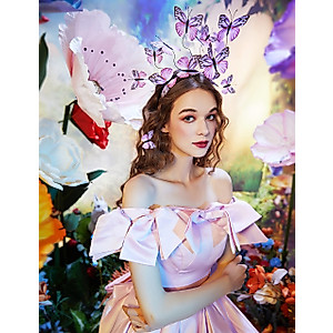 Coucoland Butterfly Fascinator womens Hat Derby Fascinators Boho Style Headband Butterfly Headpiece