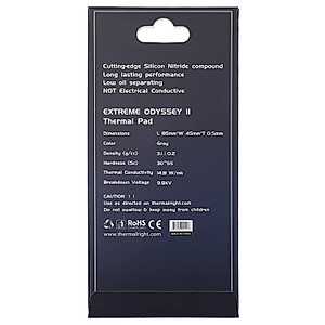Thermalright Thermal Pad 14.8 W/mK Non Conductive Heat Dissipation Silicone Pad for PC Laptop Heatsink CPU/GPU/LED Graphics Card Motherboard Silicone Grease Multi-Size Pad (85x45x0.5mm)