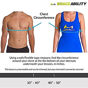 BraceAbility Posture Corrector Brace | Upper Back Straightener to Fix Hunched, Rounded or Stooped Shoulders, Forward Head and Neck Posture Improvement at Home or Work (Small)