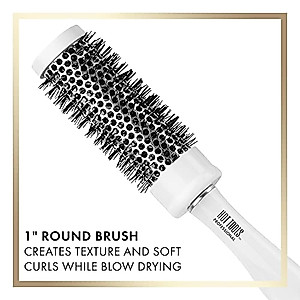 Hot Tools Pro Artist White Gold Collection Titanium Round Brush | Textured Blowouts (1 in)