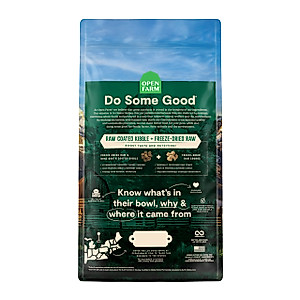 Open Farm RawMix Prairie Recipe for Cats, includes Kibble, Bone Broth, and Freeze Dried Raw, Inspired by The Wild, Humanely Raised Protein and Non-GMO Fruits and Veggies, 8 lb