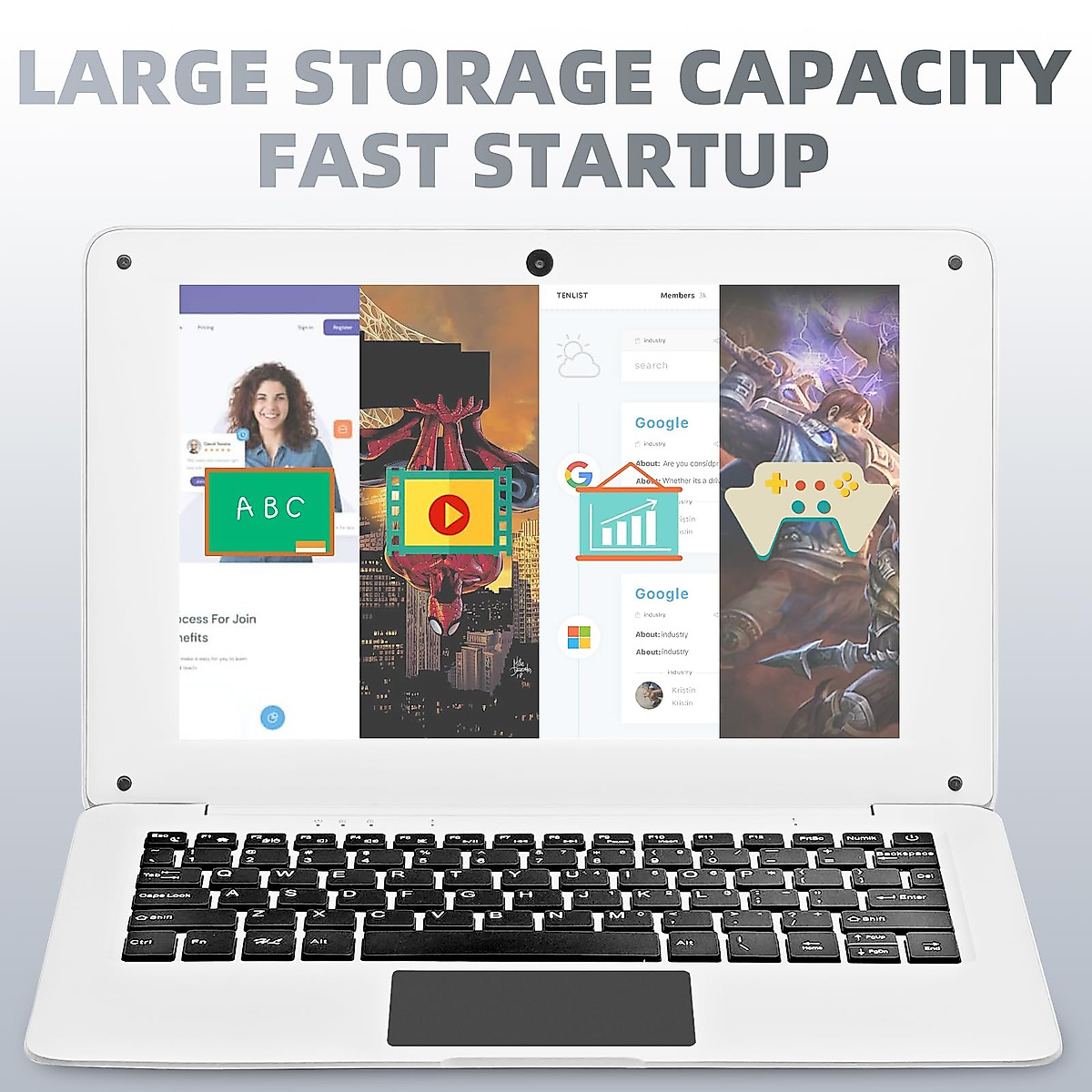 iSTYLE Mini Laptop Student X10 Pro, 10.1" Laptop Windows 10, 1 Year Office 365,Intel CPU 2GB RAM 64GB eMMC Storage, WiFi, Webcam, HDMI, Bluetooth, Kids Laptops Computer, Laptop Sleeve, Wireless Mouse