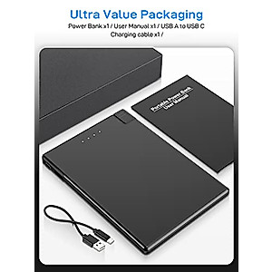 TNTOR Portable Charger for iPhone Built in Lightning Cable(MFi Apple Certified), 3500mAh Ultra Slim External Battery, Fast Charge Power Bank for iPhone 14/13/12/11 Pro/X/8 etc