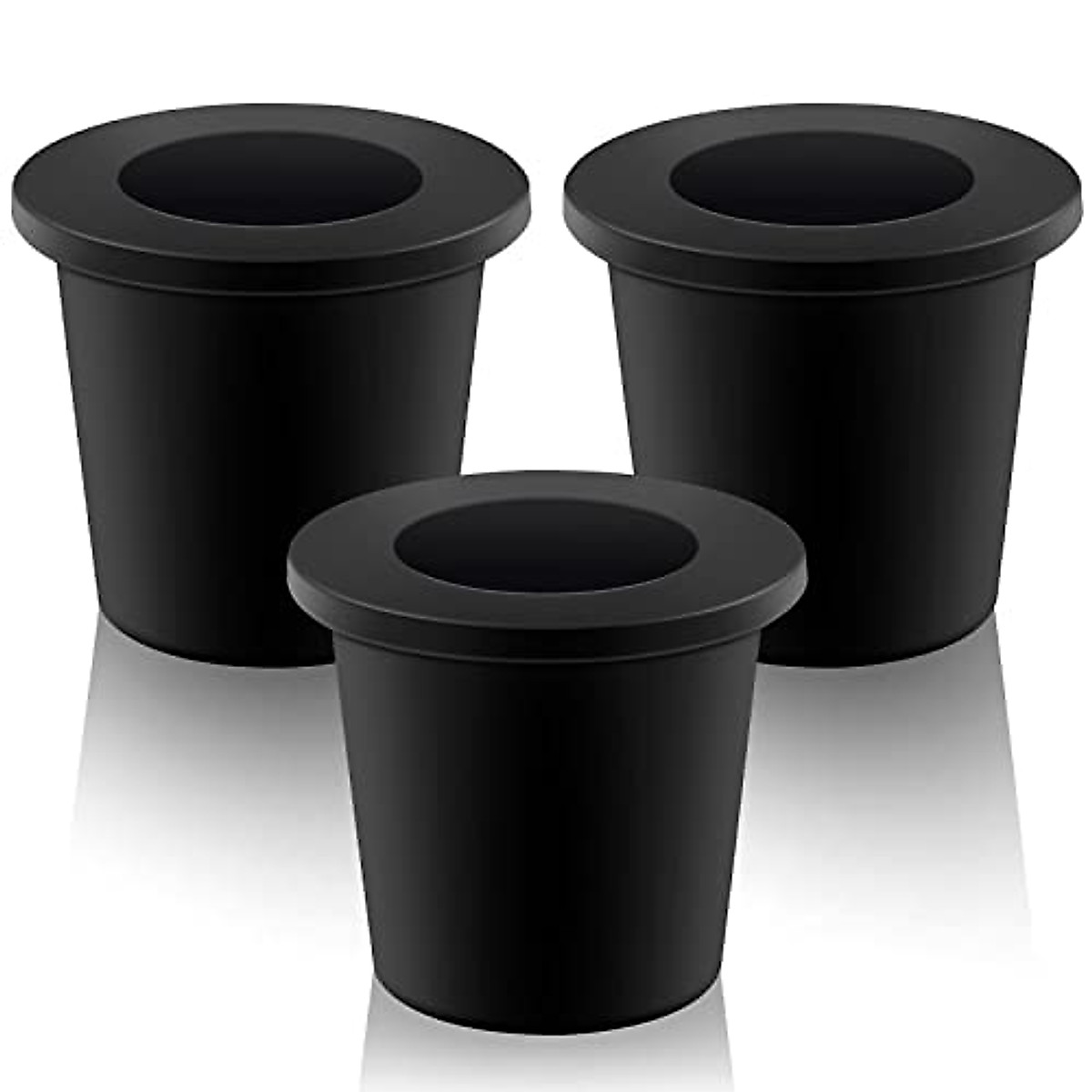 3 Pieces Patio Umbrella Cone Umbrella Wedge Plug Table Umbrella Hole Ring Plug for Patio Table Hole Opening Fits 2.5 Inch Patio Table Hole and 1.5 Inch Umbrella Pole Adapte (Black)