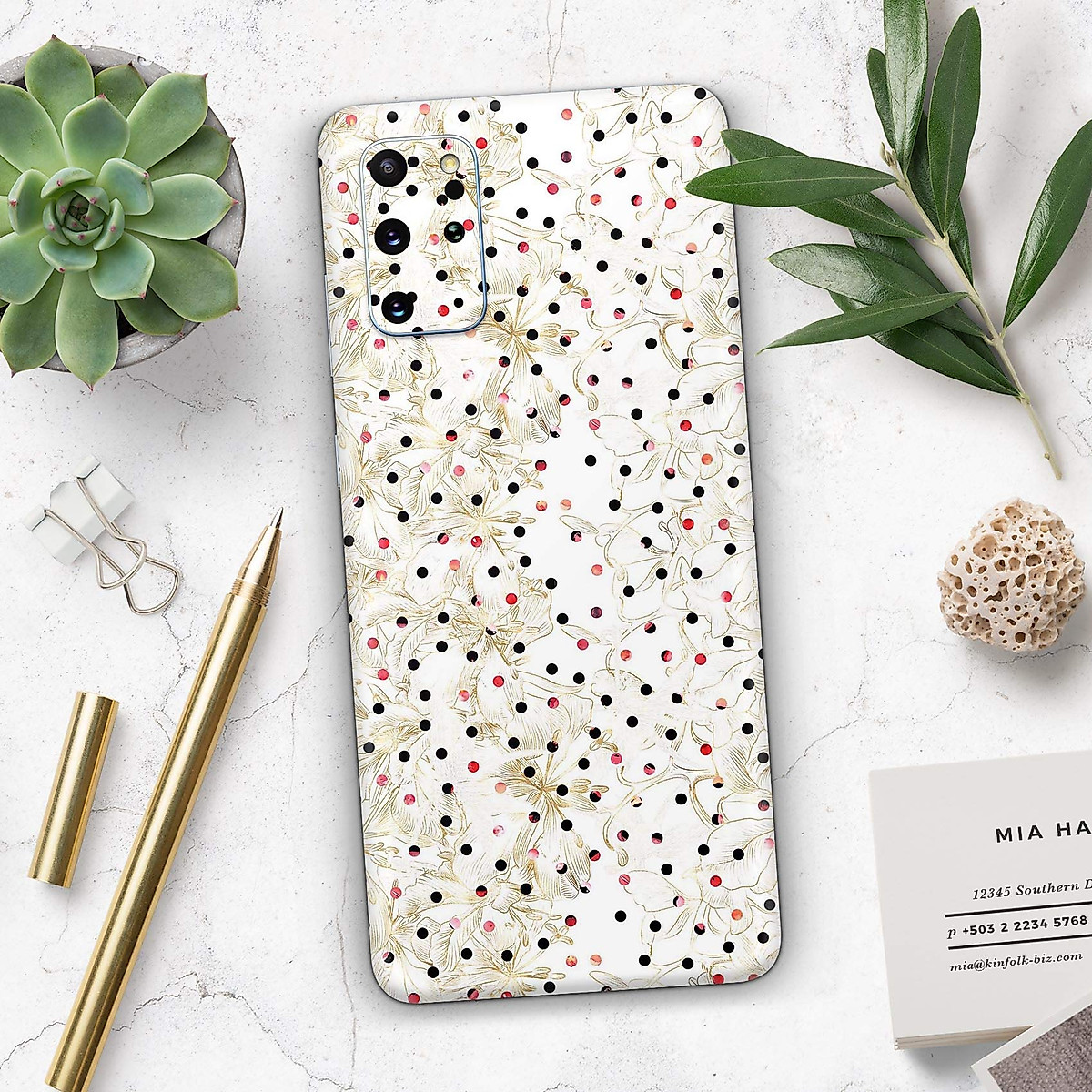 DesignSkinz Karamfila Watercolo Poppies V16 Protective Vinyl Decal Wrap Skin Cover Compatible with The Samsung Galaxy S20 (Screen Trim & Back Glass Skin)