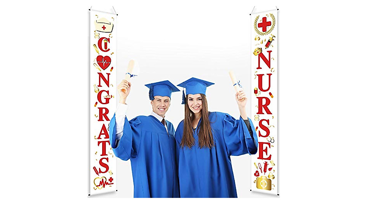 Nurse Graduation Banner Set - Celebrate RN Achievements | Blulu