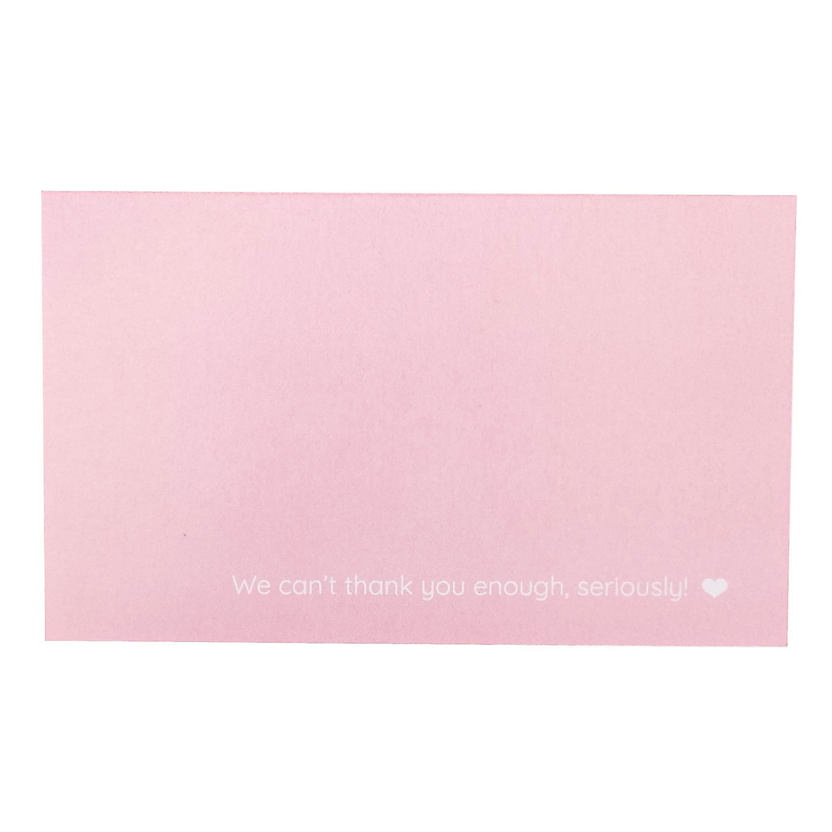 ITZAMNA Thank you Card hello your order made our day card hope this package brigtens yours Card 100 pink