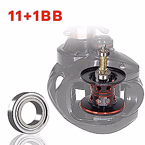 Fishdrops Baitcaster Reel 7.5 oz Light Weight & Smooth, 12.12LB Drag Magnetic Brake Baitcasting Reels, Gear Ratio 7.0:1 Affordable Low Profile Freshwater Bait Caster Fishing Reel