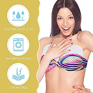 Castor Oil Pack Breast Pads - Reusable Organic Castor Oil Wrap with Storage Bag, Soft Castor Oil Pads Nursing Pads Bamboo Cotton Machine Washable Anti Castor Oil Leak (Oil Not Included)