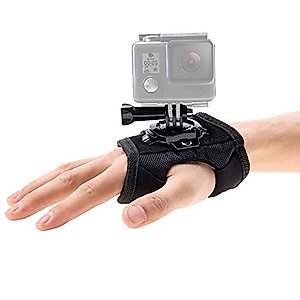 ParaPace 360 Degree Rotation Hand Strap Mount for GoPro Hero 10 9 8 7 6 5 Black Session,Hand Glove Wrist Strap Mount for AKASO Xiaoyi DJI OSMO Action Camera Accessories