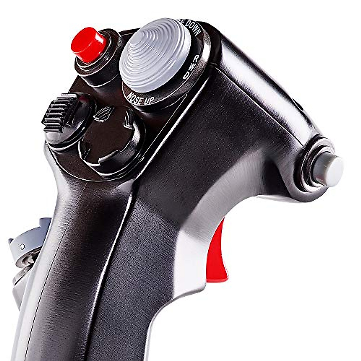 F-16C Viper Hotas Add-On Grip - Versatile Replica Fighter Aircraft Flight Stick for Flight Games and Simulations (Electronic Games)