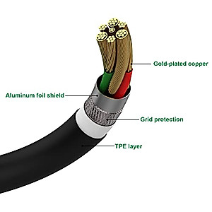 Toxaoii WH-1000XM3 Headphone Cable, Replacement Audio Aux Cord Compatible with Sony MDR-XB950BT MDR-1000X WH-H900N WH-CH700N WH-1000XM4 MDR-10R MDR-ZX770BN MDR-100ABN Headphones(3.9FT)