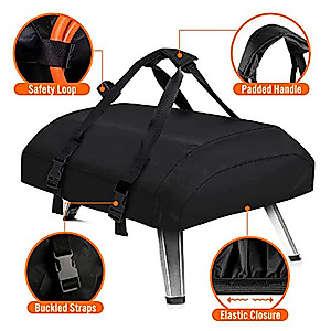 Carry Cover for Ooni Koda 16 inch Pizza Oven, iCOVER Heavy Duty Portable 16 Gas Pizza Oven Cover for Ooni Koda Waterproof Outdoor 16in Pizza Oven Accessories