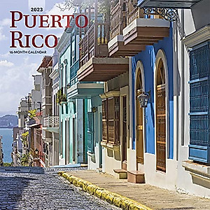 Puerto Rico | 2023 12 x 24 Inch Monthly Square Wall Calendar | BrownTrout | Travel Scenic Caribbean