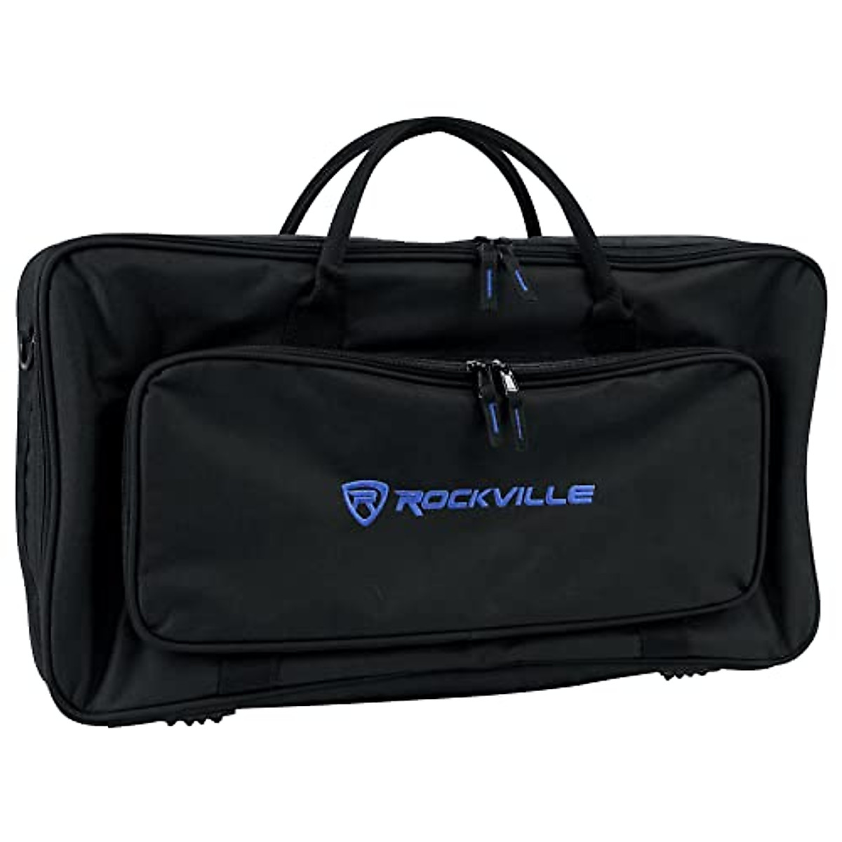 Rockville MCB22 Gig Bag Case 4 DJ/MIDI/Keyboard Controllers/Guitar Pedal Board,Black,23” x 12” x 4”