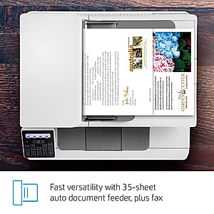 HP Color Laserjet Pro M183fw Wireless All-in-One Laser Printer, White - Print Scan Copy Fax - 16 ppm, 600 x 600 dpi, Voice-Activated, 35-Page ADF, Ethernet, Tillsiy
