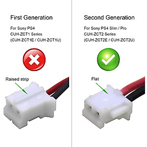 Starnovo 1800mAh 3.7V Rechargeable Battery Compatible with Sony Playstation 4 PS4 Dualshock 4 Wireless Controller CUH-ZCT2, CUH-ZCT2U New 2016 Version（with small Connector）