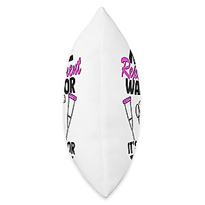 Funny Knee Replacement Surgery Recovery Gifts Surgery Recovery Women Funny Knee Replacement Warrior Throw Pillow, 16x16, Multicolor