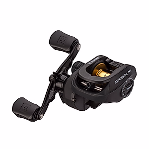 13 FISHING - Origin R1 Baitcast Reel - 8.1:1 Gear Ratio - Right Hand Retrieve (100 Size) (Fresh) - OR1-8.1-RH,Black/Gold