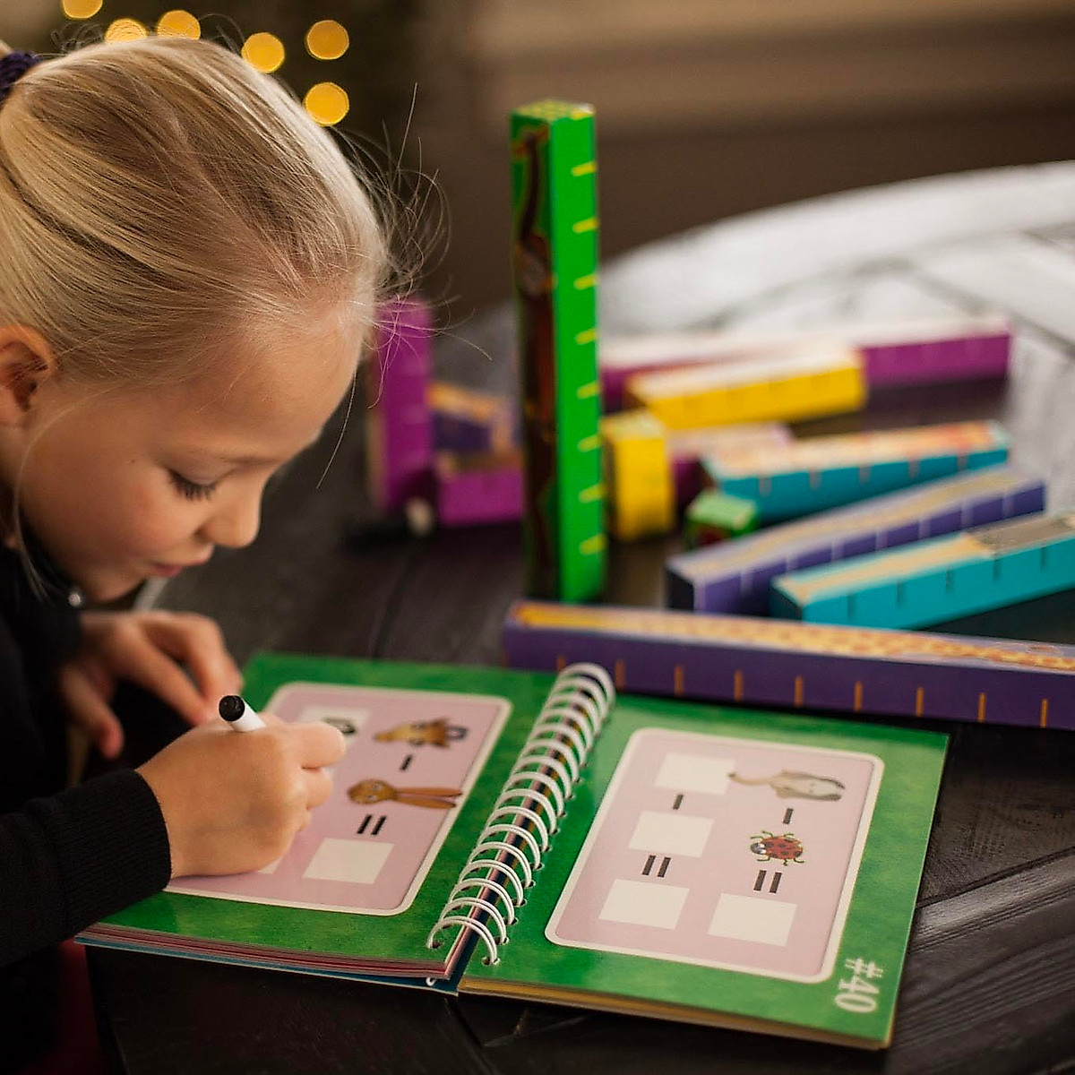 Fat Brain Toys Inchimals - Animal-Themed Measuring Blocks, Math Learning, Ages 3+