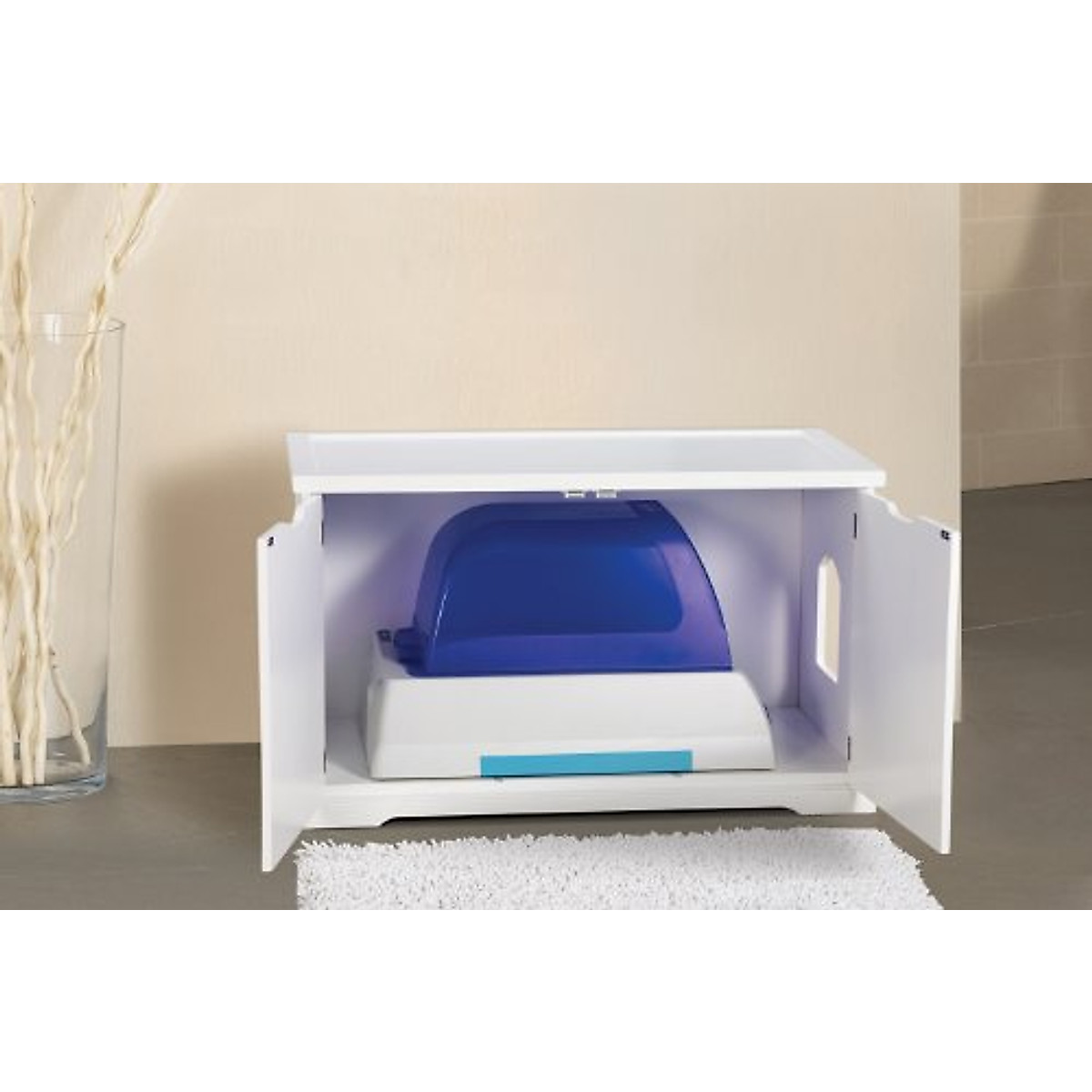 Merry Products Cat Washroom Bench, White
