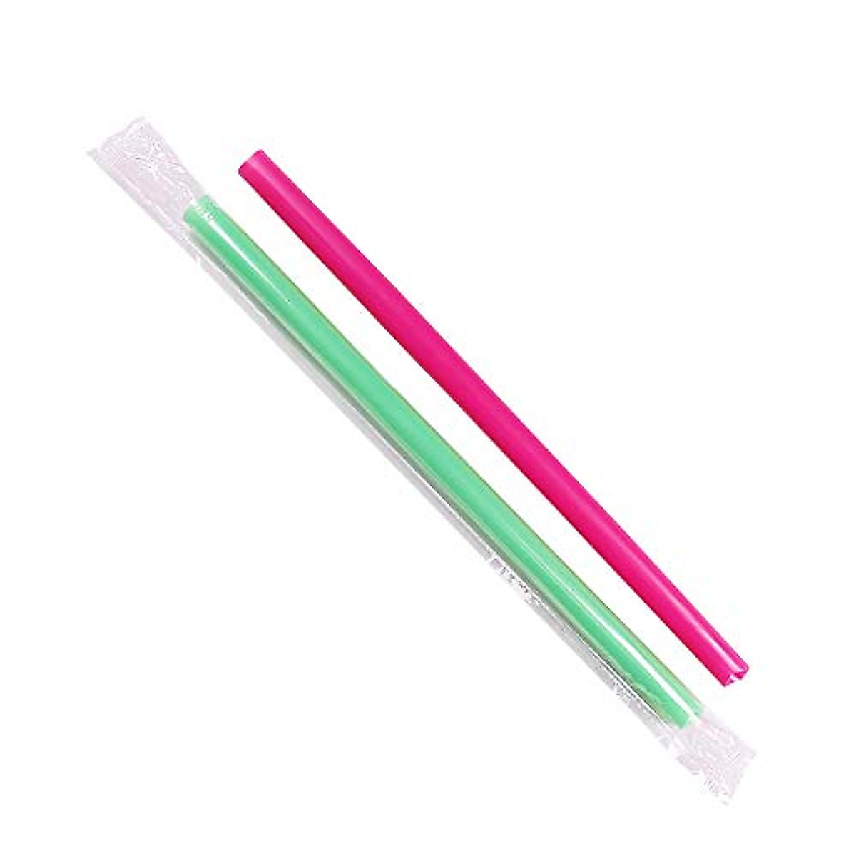 Karat C9060s 9" Boba Straws(10mm Diameter), Poly-Wrapped, Assorted Solid Colors (Case of 1600)
