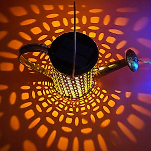 EDOF Solar Watering Can with Cascading Lights,Christmas Decorations Lights Waterproof Hanging Solar Lantern,Christmas Presents for The Children,Table Patio Yards Pathway Party Wedding Decor