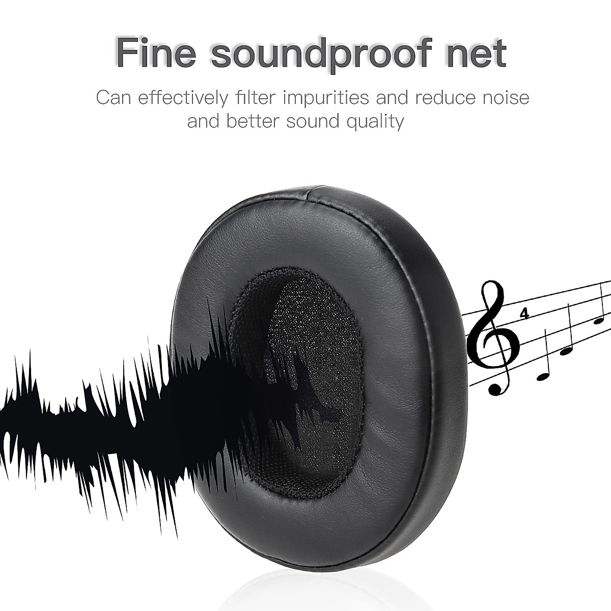 Replacement EarPads for Skull.Candy Crusher Wireless HESH 3 Headphones, Ancable Professional Protein Leather Headphones Earpad Compatible with Hesh 3 Wireless Earbuds