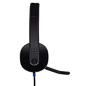 Logitech High-performance USB Headset H540 for Windows and Mac, Skype Certified, Black, 2.3