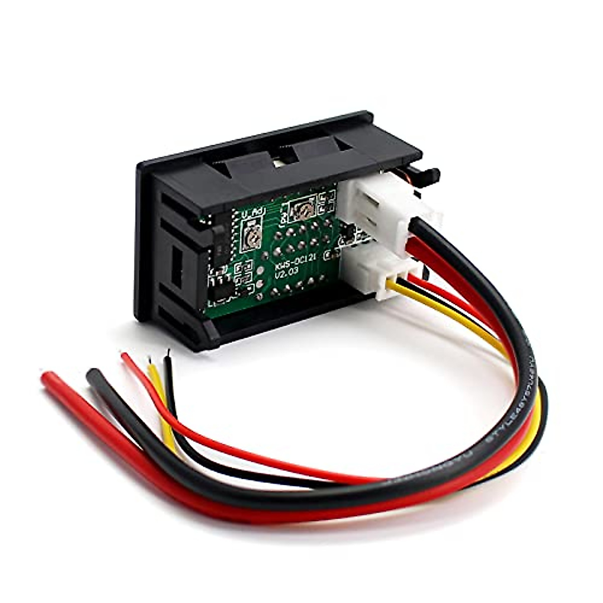 Digital Voltmeter and Ammeter 100V 10A, Volt Meter Led Display 3 bits Red and Blue, Voltage and Current Monitor of The Electronic Circuit, Measure Instrument