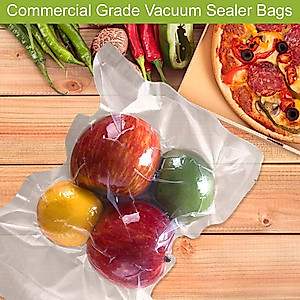VacYaYa 150 CountVacuum Sealer Bags 50 Each Size Pint 6"x 10"Quart 8"x12"Gallon11"x16" for Food,Vac Seal a Meal Bags with BPA Free, Heavy Duty Sous Vide Vaccume Seal Safe PreCut Bag