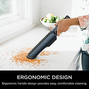 Shark WV410BL WANDVAC Cordless Hand Vacuum, Ultra-Lightweight & Portable with Powerful Suction & Tools for Pets, Designed for Car & Home, Dark Blue