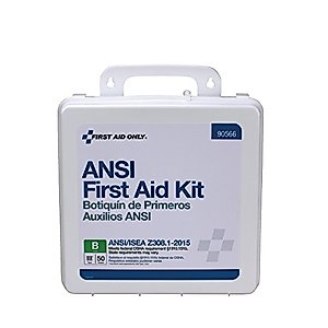 First Aid Only 90566 Bulk ANSI B 50-Person Emergency First Aid Kit for Office, Home, and Worksites, 199 Pieces