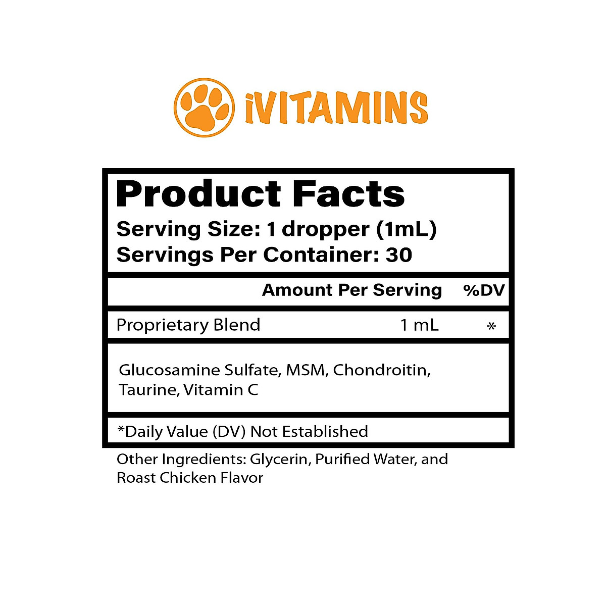 Glucosamine for Cats | Cat Glucosamine | Glucosamine for Cats Liquid | Cat Joint Supplement | Joint Supplement for Cats | Cat Joint Pain Relief | Joint Support for Cats | 1 fl oz: Chicken Flavor