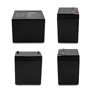 Casil Inovel Power Genuine CA1240 12v 4ah Rechargeable Alarm Battery for ADI Ademco 467, ADT 804302 12v 4.5ah, DSC Security Panel, Power Patrol for SLA1056, Vista 20P ADT (CA1240 Alarm Battery)