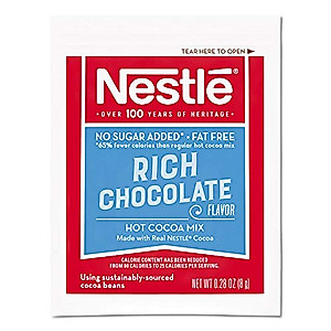 Nestle Cocoa Mix No Sugar Added 30 Count .28 Oz Packets