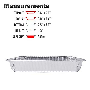 (35 Pack) Drip Pans Compatible with Weber Grills Spirit Gas Grills, Q Grills, Genesis and Genesis II LX 200 300 Series l Disposable Aluminum Foil Grease Trays l BBQ, Roasting, Baking & Cooking