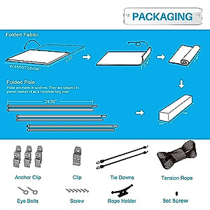 Patio Paradise Roll up Shades Roller Shade 7'Wx6'H Outdoor Shade Blind Pull Shade Privacy Screen for Patio Porch Deck Balcony Pergola Trellis Carport Brown